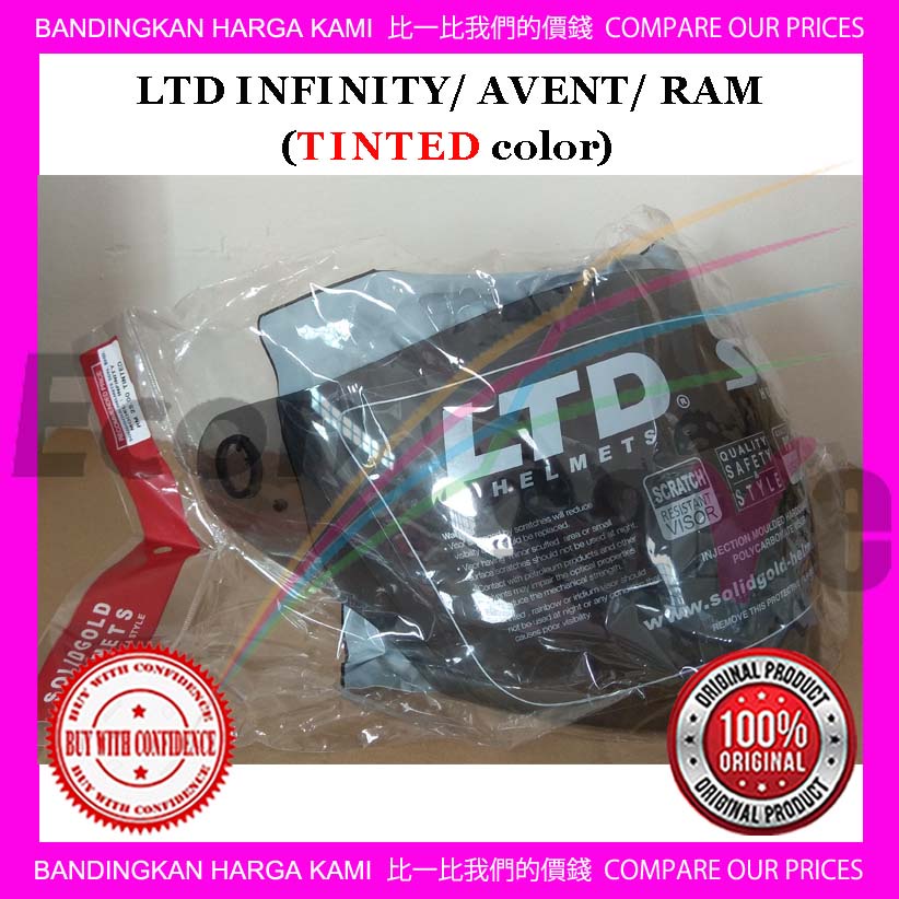 LTD INFINITY / LTD INFINITY AVENT / LTD INFINITY RAM HELMET VISOR 100% ...