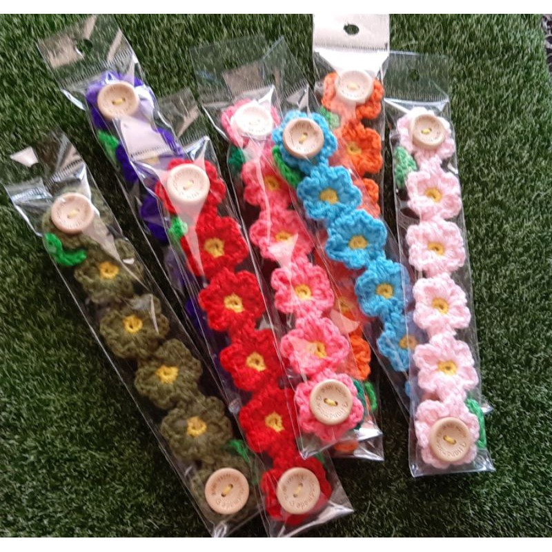 Topeng muka kait/Crochet face mask adapter/Extender (Bunga) | Shopee ...