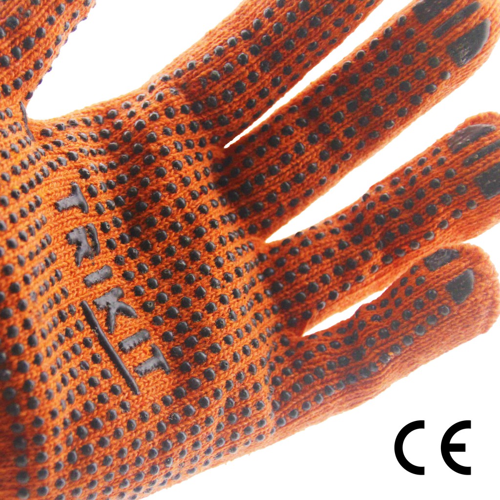 1 Pair Mecha™ Gloves Cloth PVC Dotted Cotton For Better Gripping ...