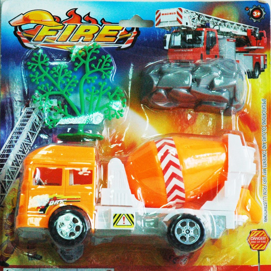 Friction Powered Concrete Mixer Truck Playset R1277-0688-40-BC | Shopee Malaysia