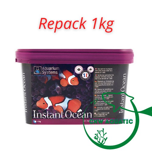 Instant Ocean Salt Repack 1KG (Marine Salt) for Marine Fish (BUY 10 ...