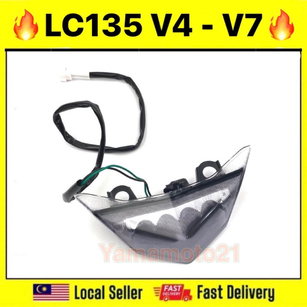 YAMAHA LC135 V4 V5 V6 LCV4 LCV5 LCV6 SPOILER LAMP LAMPU SPOILER LED ...