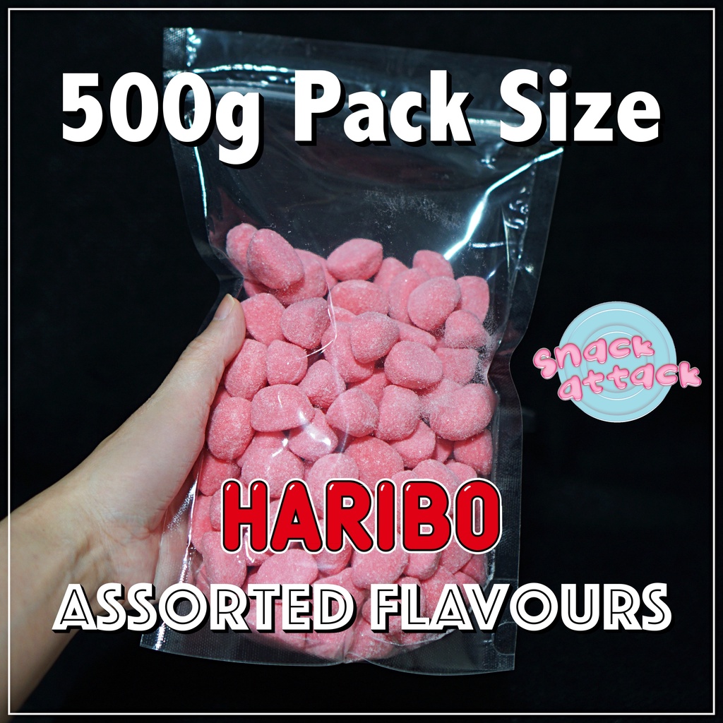 500g ASSORTED Haribo Gummy Candy [REPACK] [Resealable Zip Lock Bag ...