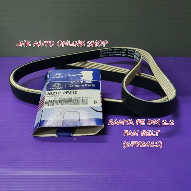 FAN BELT HYUNDAI SANTA FE DM 2.2 (6PK2411) 25212-2F310 | Shopee Malaysia