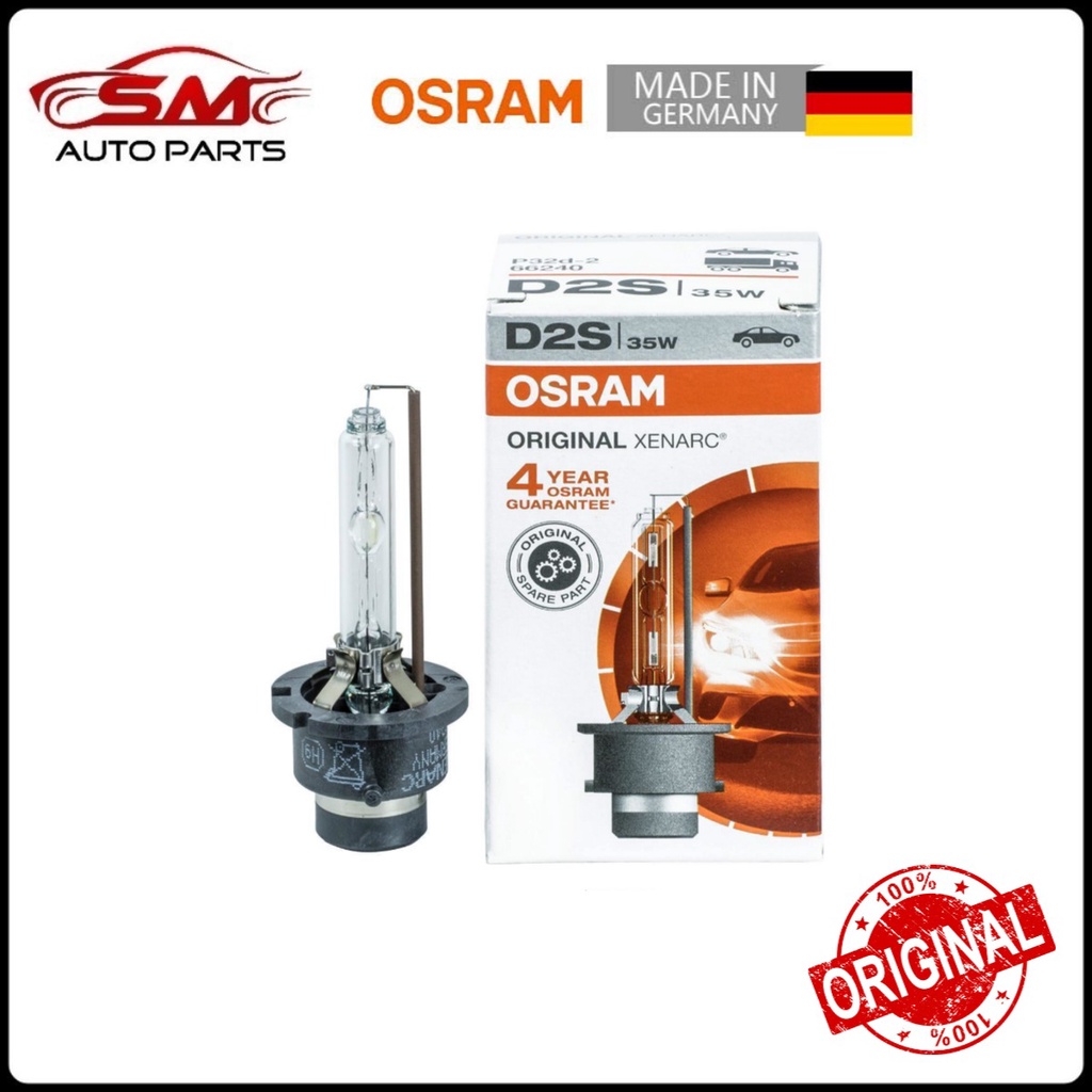 Original Osram Xenarc HID Bulb ( D1S D2S D2R D3S D4S D4R D8S ) 4500K ...