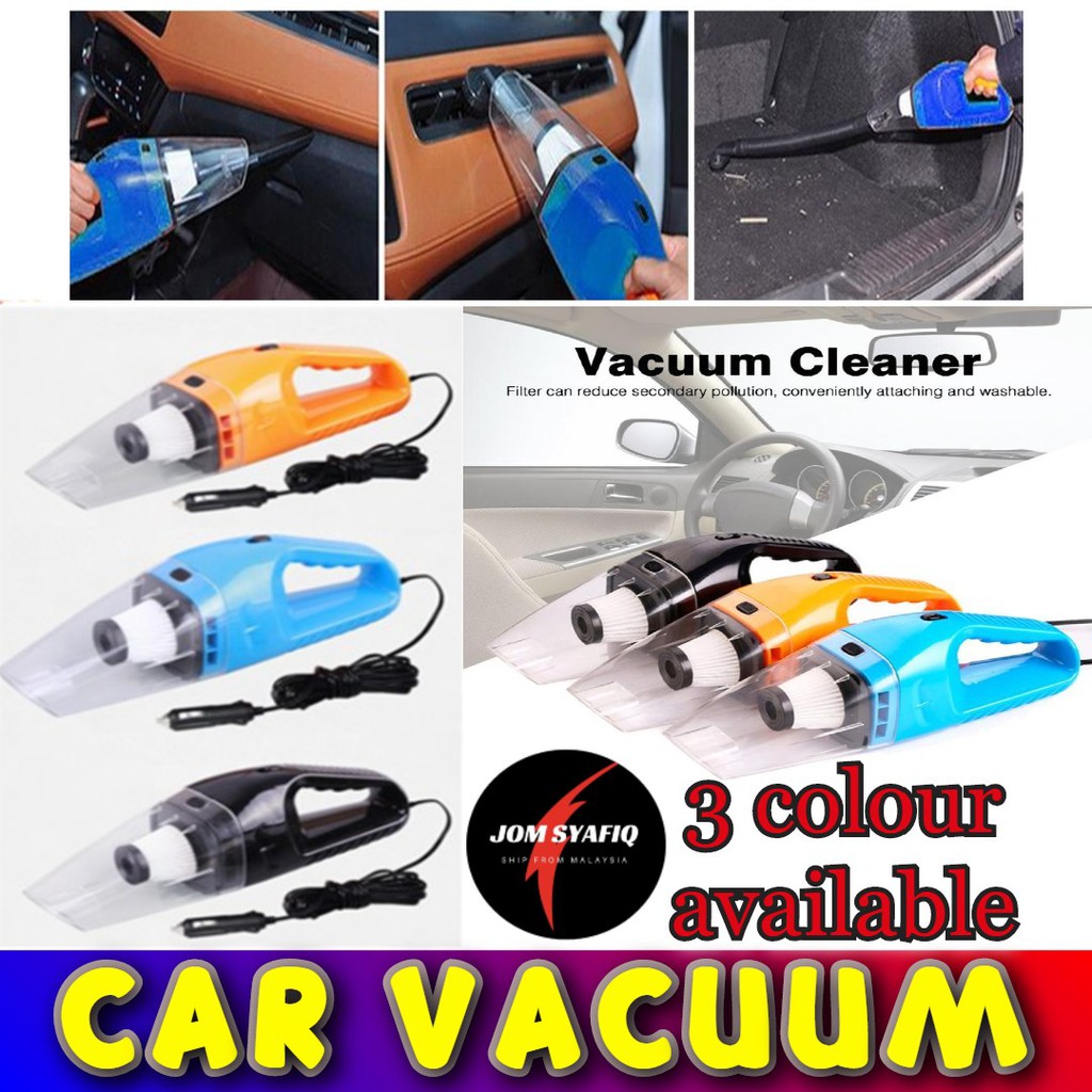 (Ship From KL) Car 5M 120W 12V Car Vacuum Cleaner Super Suction Wet And ...