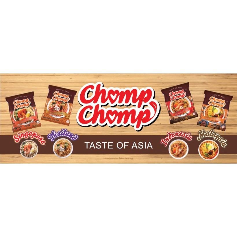 Chompchomp Dry Stir-fried Noodles Traditional Indonesian Flavor - Box of 40 packs - Dry Stir ...