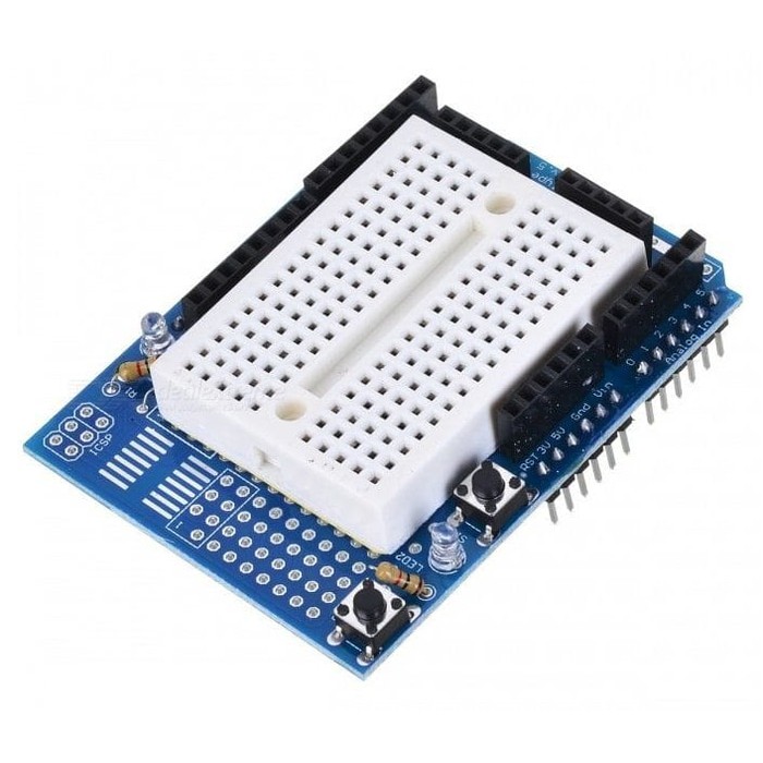 ARDUINO UNO Proto Shield prototype expansion with Mini Breadboard | Shopee Malaysia
