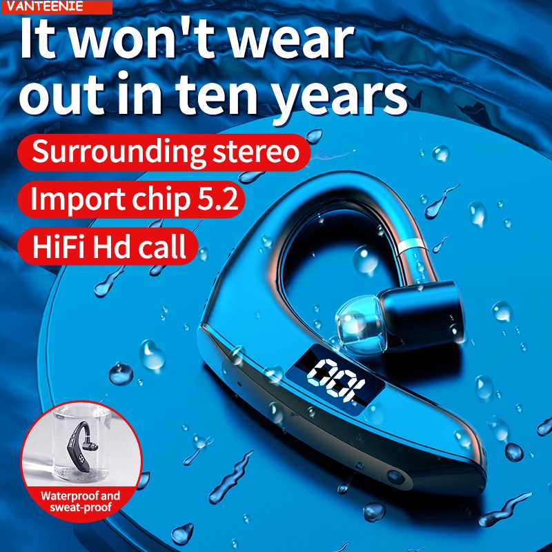 VANTEENIE True Wireless Bluetooth Headphone Noise Reduction Hanging ...