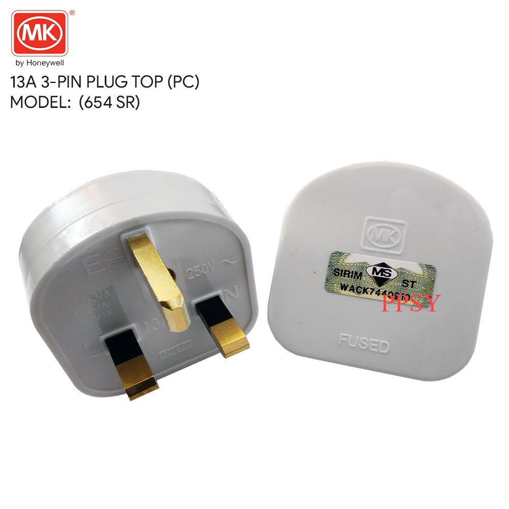 PLUG TOP SIRIM MK 654 13A Fused SIRIM Approved 250V | Shopee Malaysia