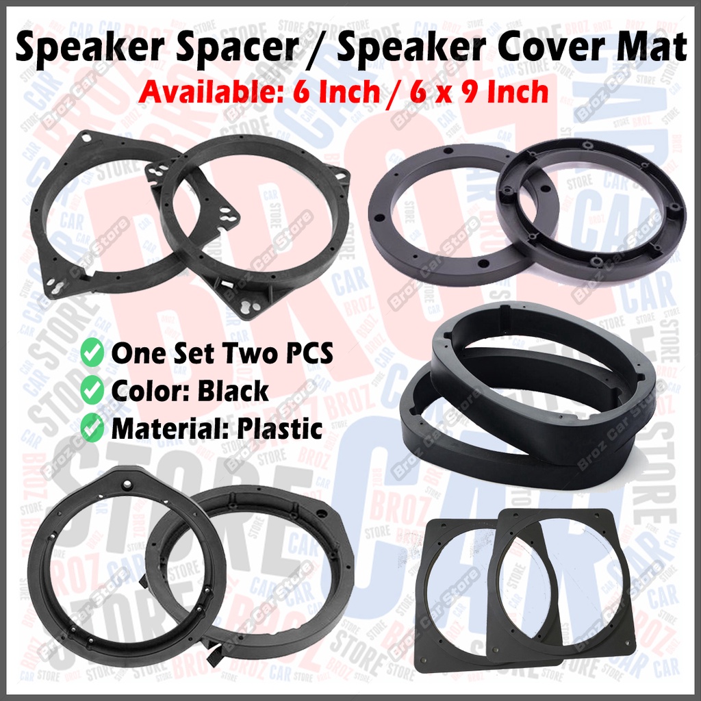 Universal Car Audio Speaker Spacer 6 / 5 Inch / 6x9 Speaker Mat Adapter ...