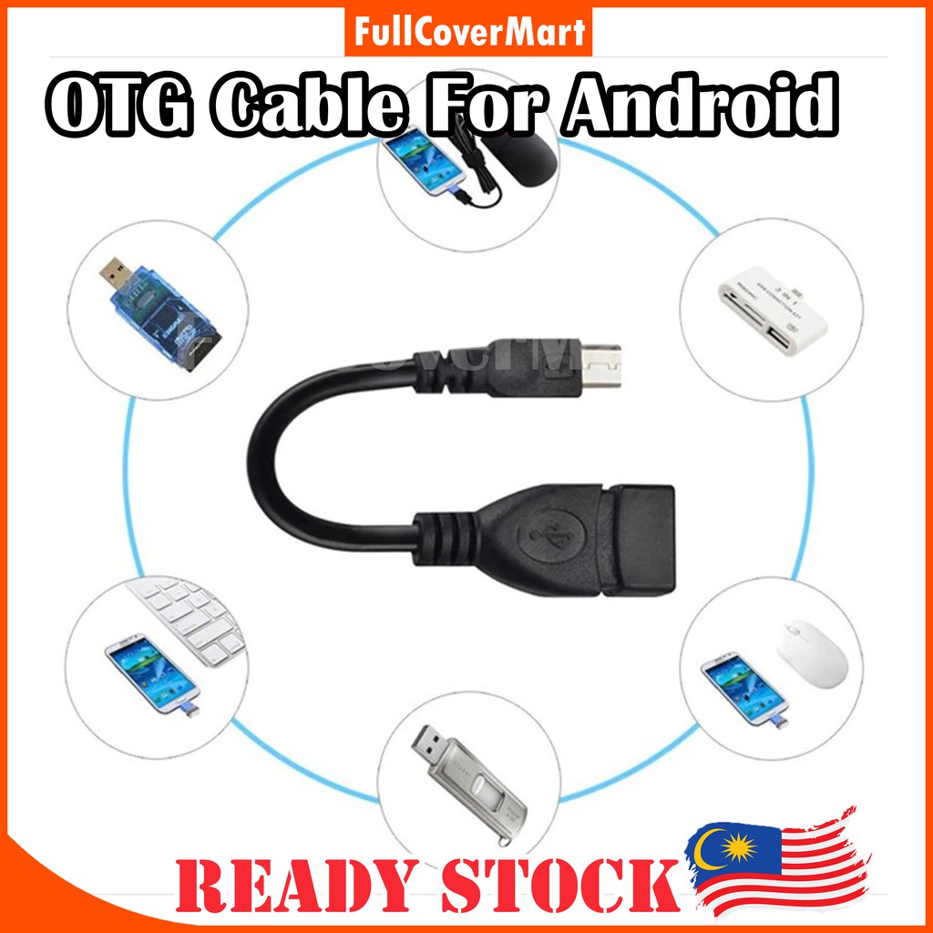 (CA25) 2.0 Micro USB V8 OTG Adapter Host On The Go OTG Cable 16cm ...