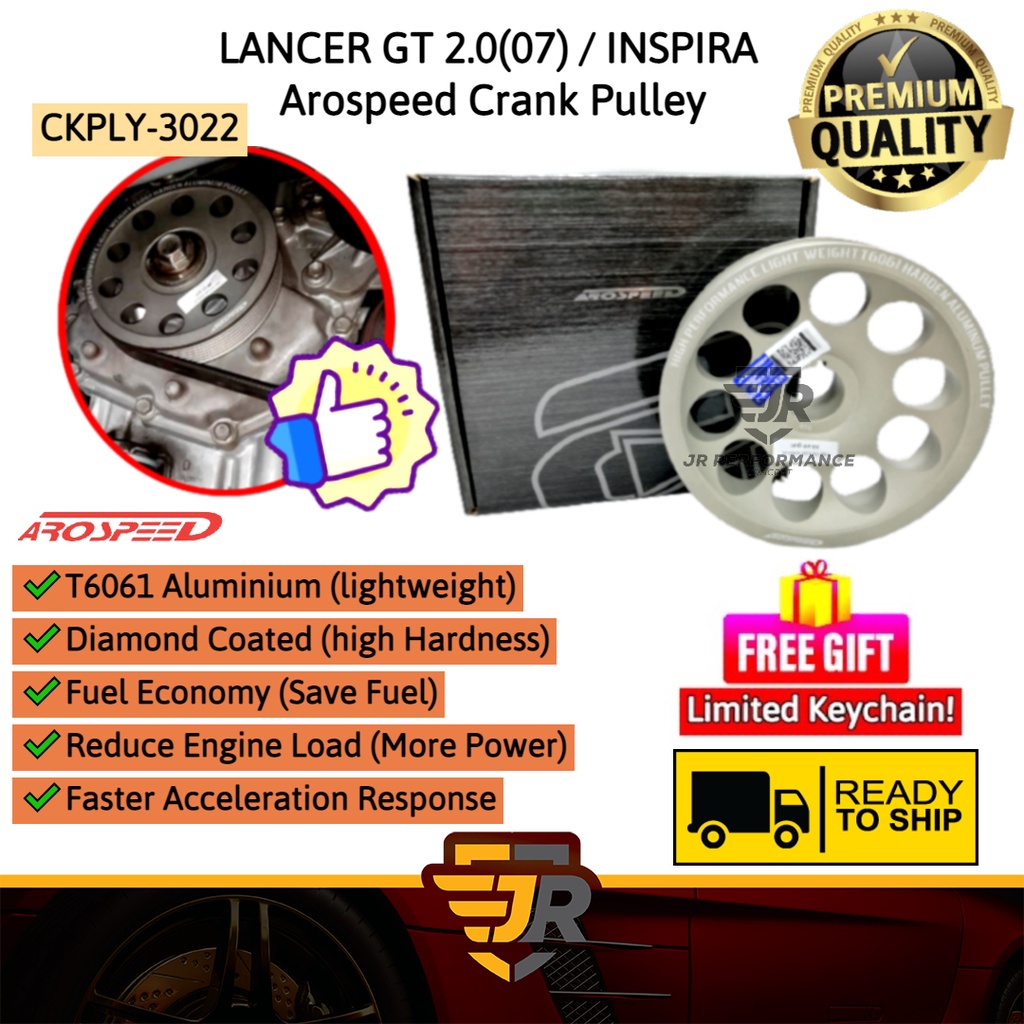 Arospeed Harden Lightweight Crank Shaft Pulley Pully Kits Lancer GT 2.0 ...