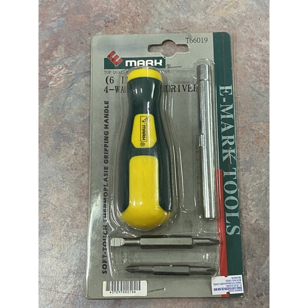 E-marks 4-ways Screwdriver (6 in 1) Made in Taiwan | Shopee Malaysia