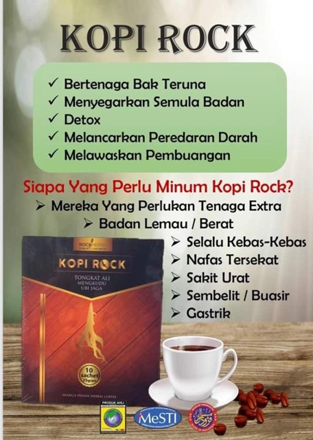 Kopi rock +free gift | Kopi Kesihatan | Original from HQ + 🎁Freegift ...