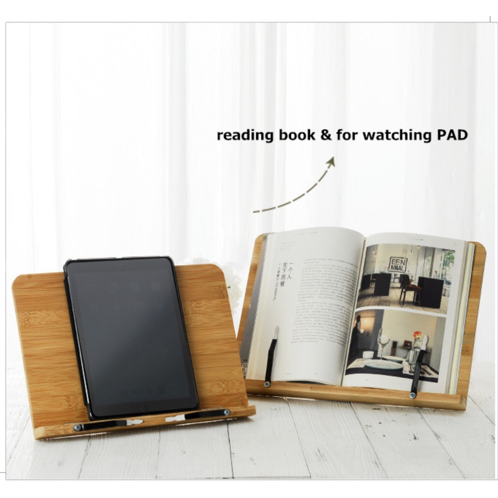 Adjustable reading stand wooden Table Study Room Book Holder lyofes ...