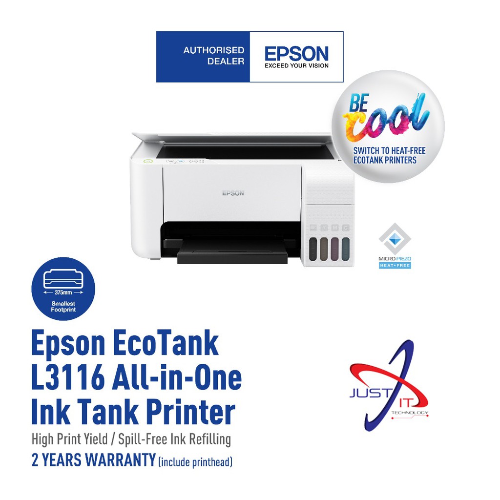Epson Ecotank L3116 All-In-One Ink Tank Printer | Shopee Malaysia