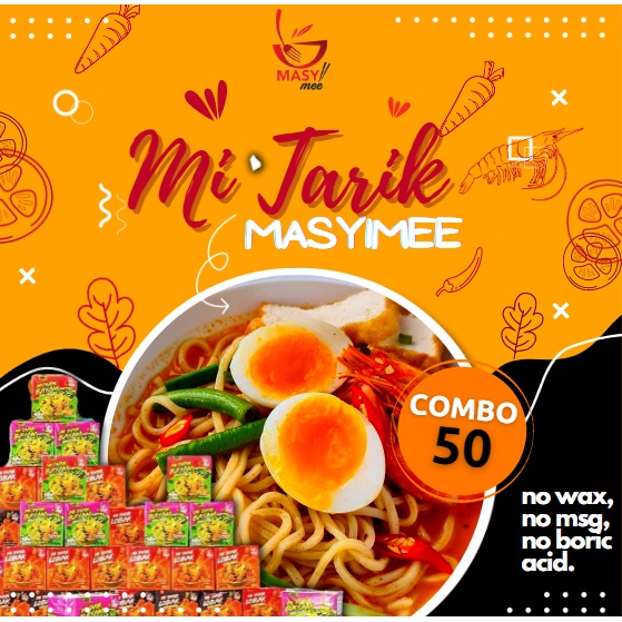 MI TARIK MasyiMee Non MSG Noodles PREPPING COMBO 50 (50 BOX) | Shopee ...