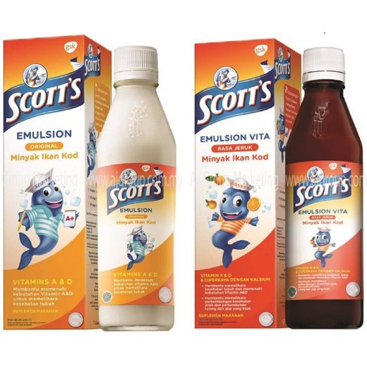 Scott's Emulsion Original / Orange (200ml / 400ml) | Shopee Malaysia