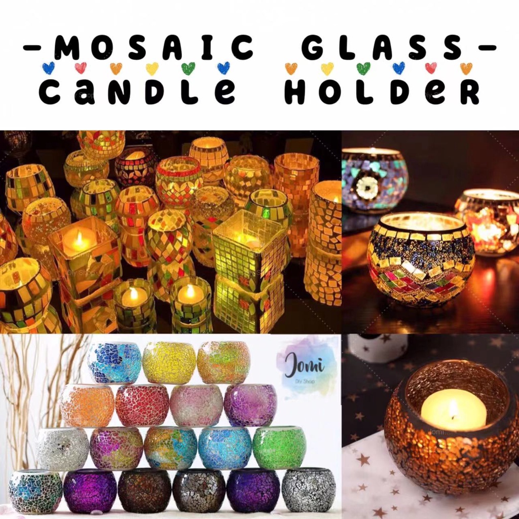 🔥Ready Stock🔥Turkish Moroccan Style Mosaic Glass Holder Romantic ...