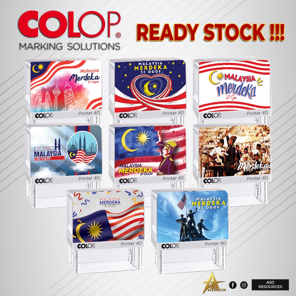 Rubber Stamp Colop Selfink ( Design MERDEKA ) *SAME DAY POS* [ READY STOCK ] | Shopee Malaysia