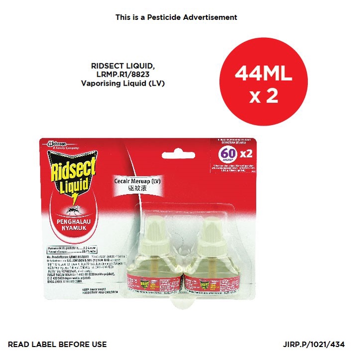 Ridsect Liquid 60N Mosquito Repellent (44ml) [Twinpack] | Shopee Malaysia
