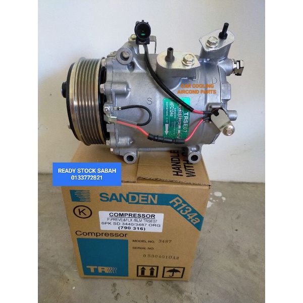 AIRCOND COMPRESSOR PROTON PREVE , SUPRIMA , SAGA FLX ORIGINAL SANDEN ...