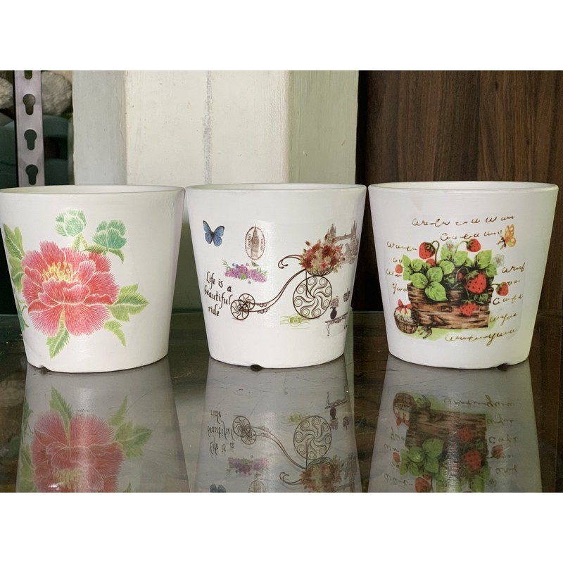 NEW!! PASU SERAMIK BERCORAK SAIZ SMALL (H:10.5cm W:11cm) | Shopee Malaysia