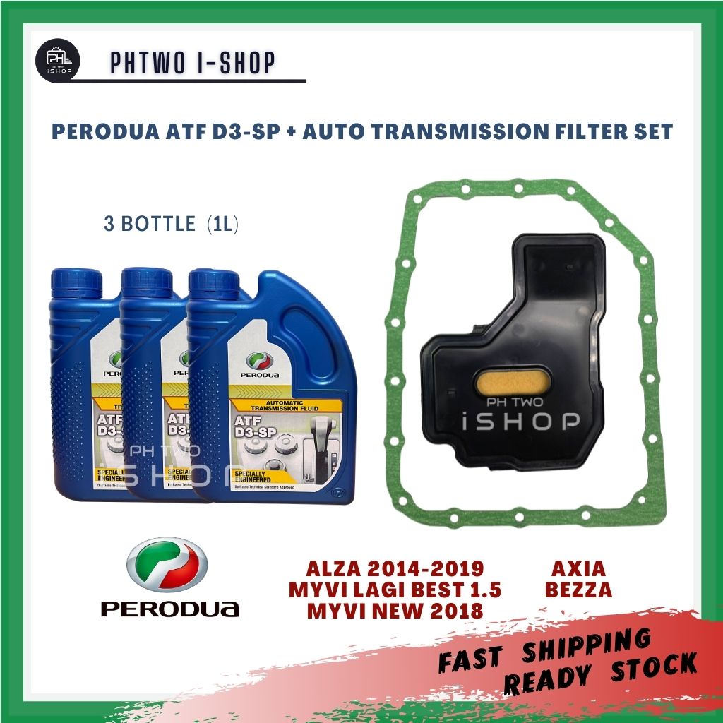 PERODUA ATF D3-SP + AUTO TRANSMISSION FILTER SET - PERODUA ALZA 2014 ...