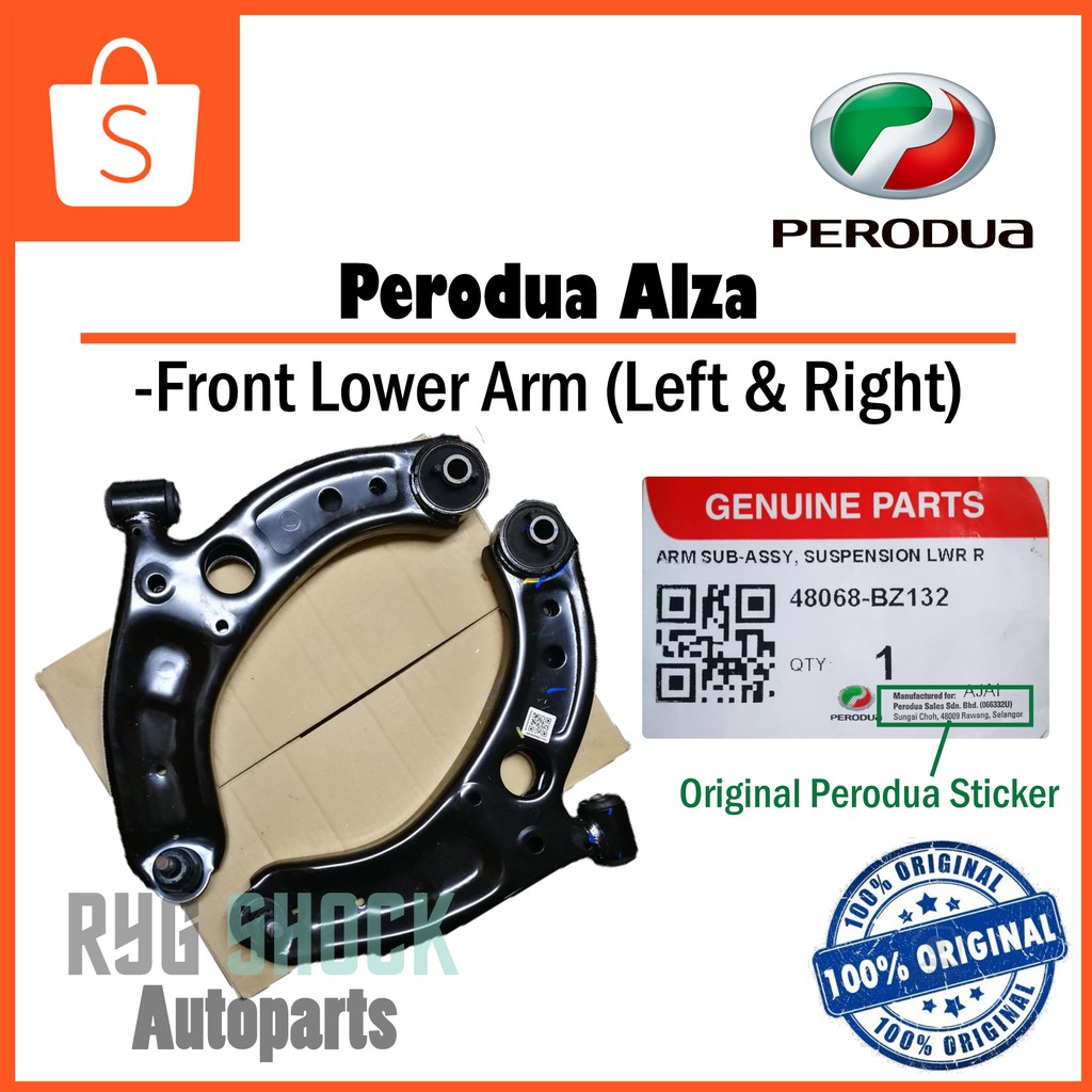 [Original Perodua Product] Perodua Alza Front Lower Arm Left & Right ...