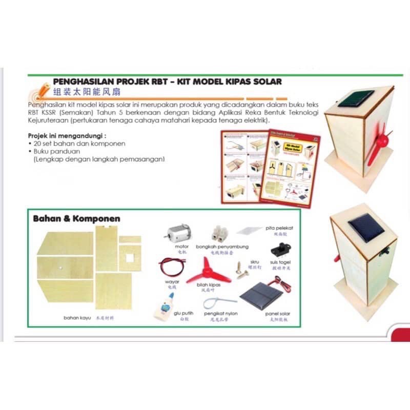 Projek RBT Kit Model Kipas Solar (Mesti Dimiliki oleh Setiap Sekolah ...