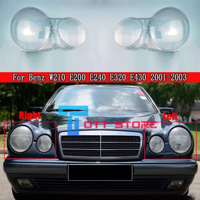 MERCEDES W210 1995-2000 E200 E240 E320 E430 HEADLAMP COVER HEADLAMP ...