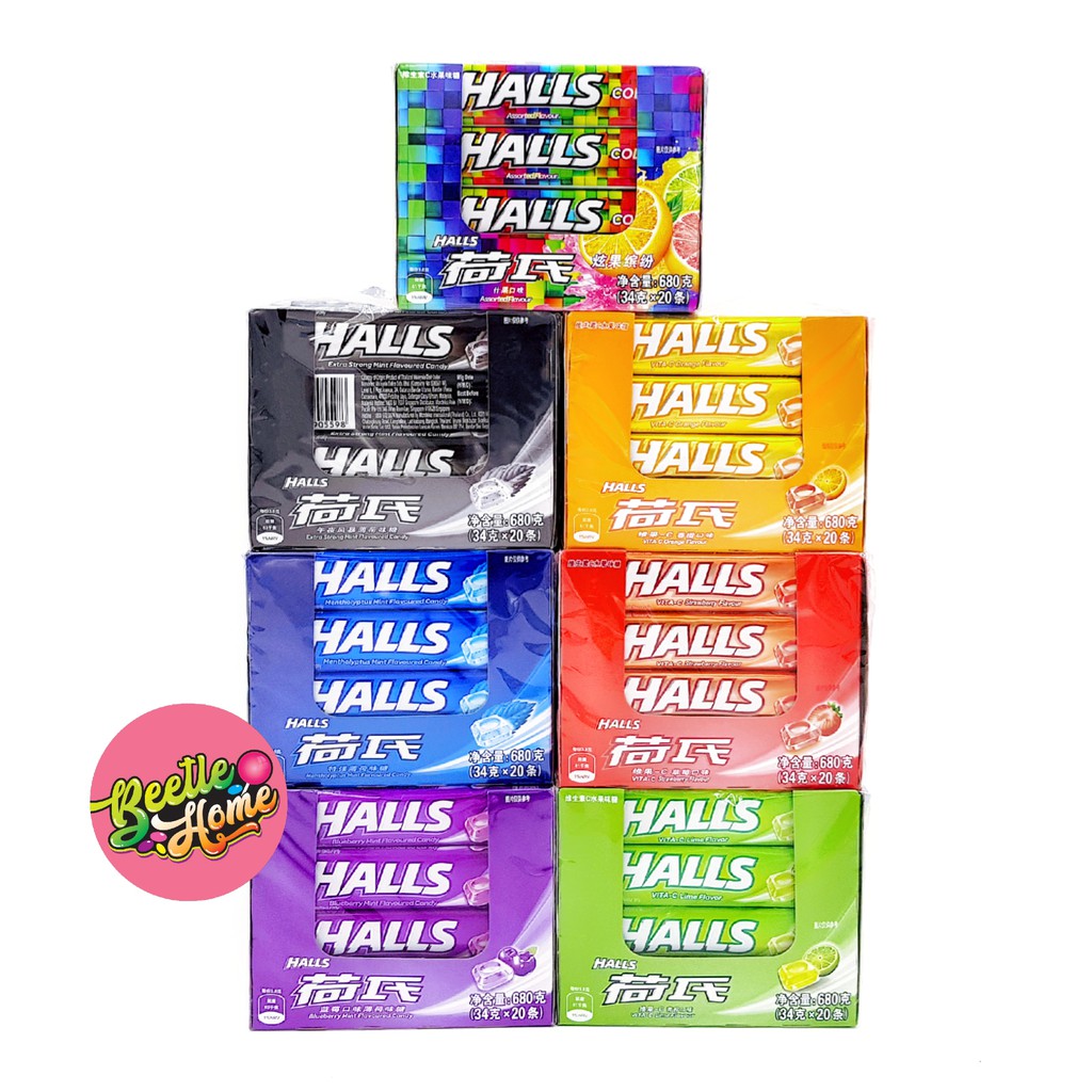 Halls Mints Candy 680g (34g x 20stick) | Shopee Malaysia