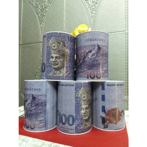 Tabung Duit Silling dan Kertas Design Rm.100.00 (Random) | Shopee Malaysia