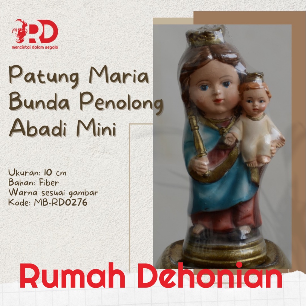 Statue of Mary, Mother of Eternal Helper, Mini 10 cm | Shopee Malaysia