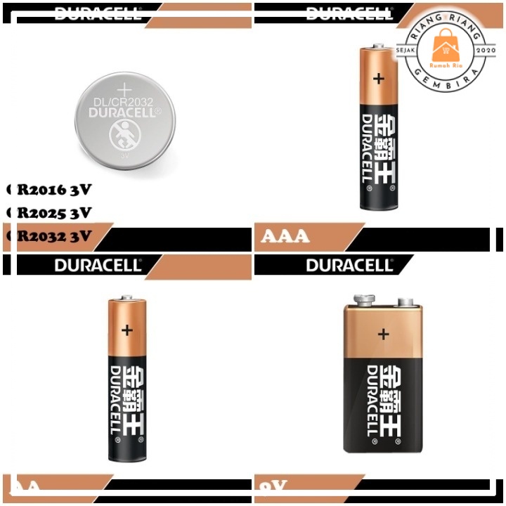 Bateri Duracell Plus Power Bateri Bateri Dry Cell Battery AA AAA 9V ...