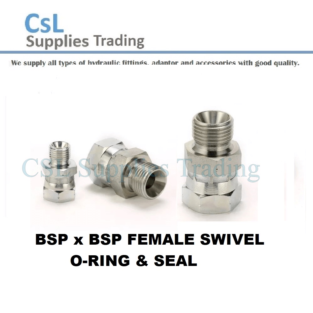 Cb Bsp Female Swivel x Bsp Bonded Seal & O-Ring Connecter Hydraulic ...