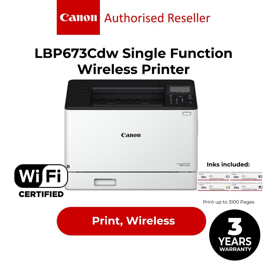 Canon imageClass LBP673Cdw Single Function Office Color Laser Printers ...