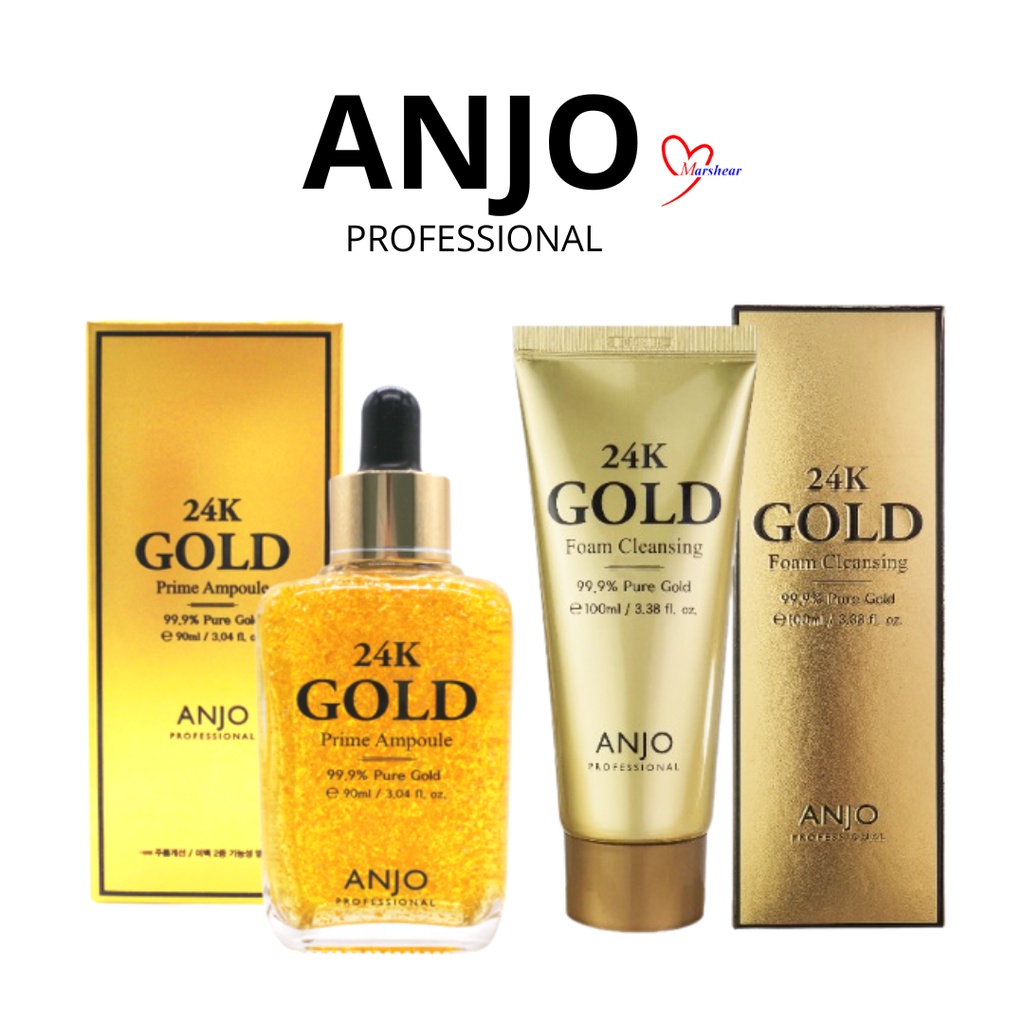 Anjo 24K Gold Prime Ampoule / Foam Cleansing 180ml | Shopee Malaysia