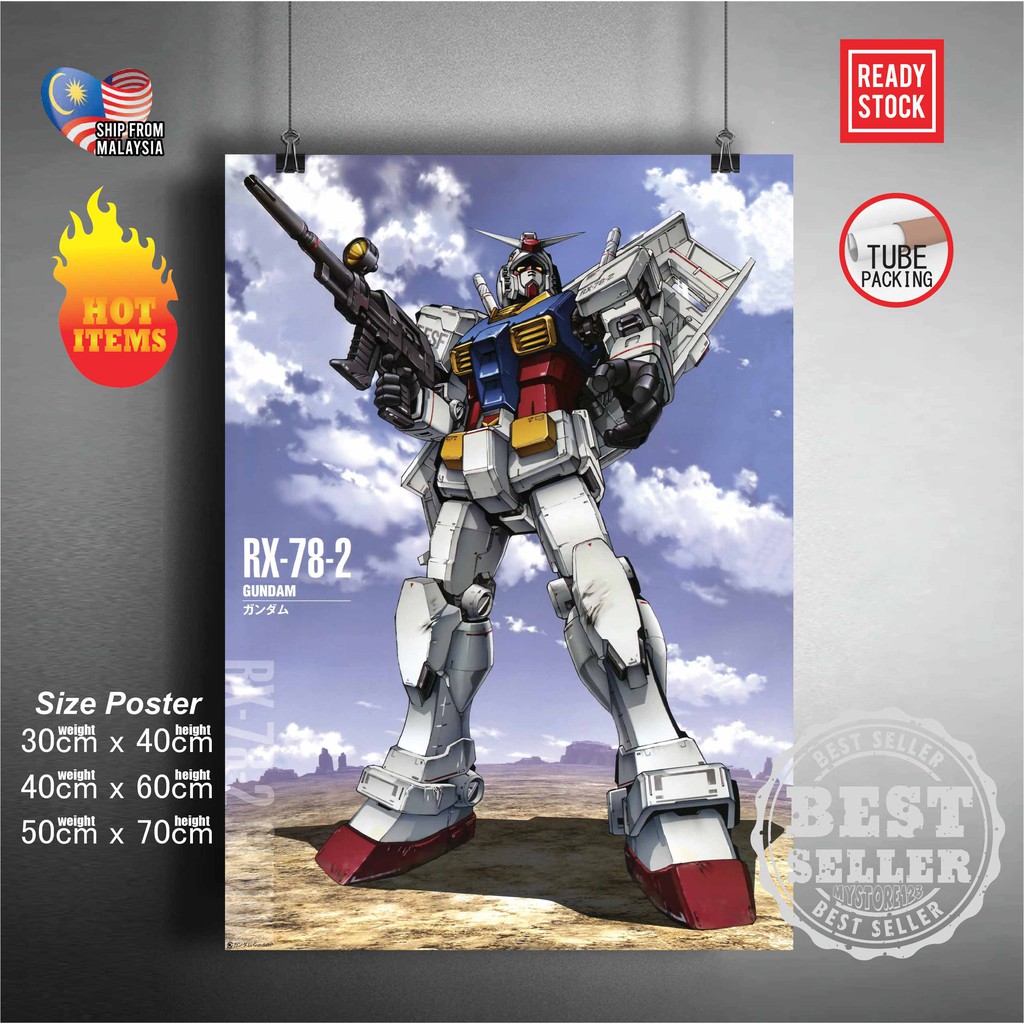 (Ready Stock) Mobile suit Gundam 144 RX-78-2 / RX78-2 / RX78 2 Gundam ...