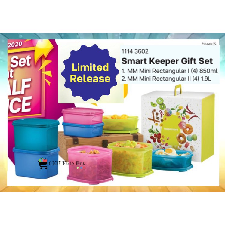 Tupperware Smart Keeper Gift Set (8 pcs) | Shopee Malaysia