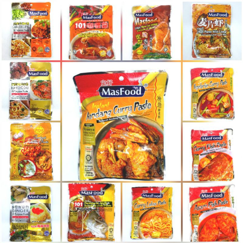 MasFood Instant Paste (Assorted) | Shopee Malaysia
