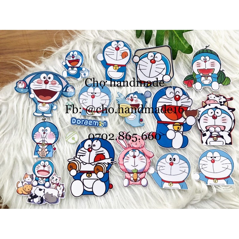Doremon sticker Set with WATERPROOF pvc handle - doraemon sticker ...