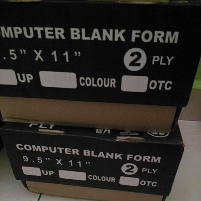 Computer Blank Form 9.5" X 11" 2Ply (800fans) | Shopee Malaysia