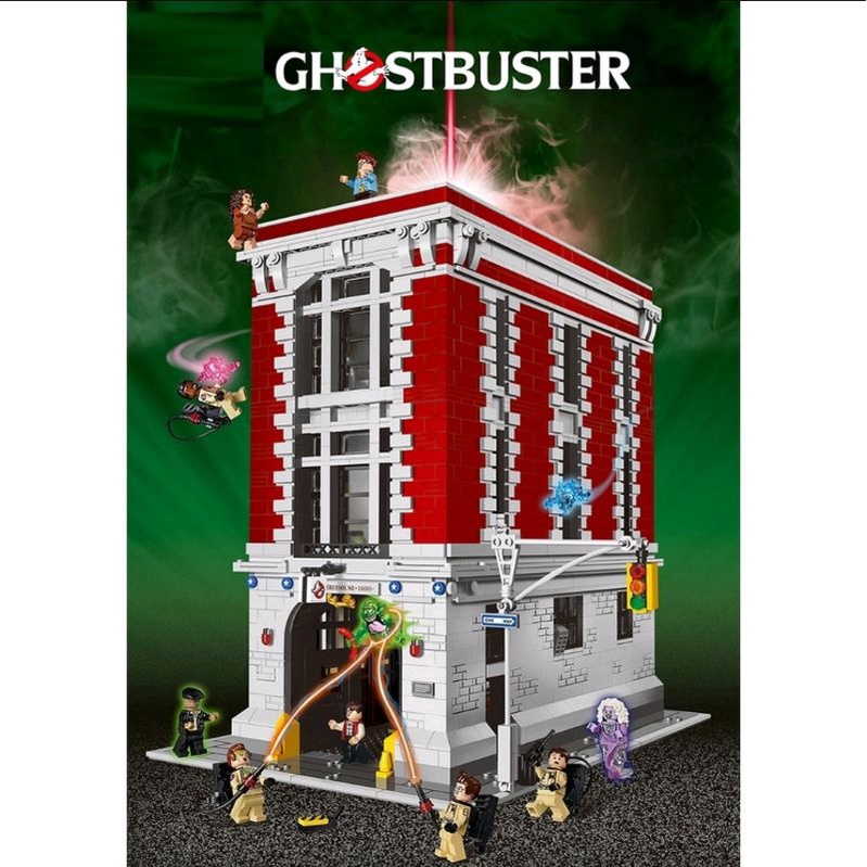 GHOSTBUSTER FIRE HOUSE HEADQUARTERS BUILDING BLOCKS | Shopee Malaysia