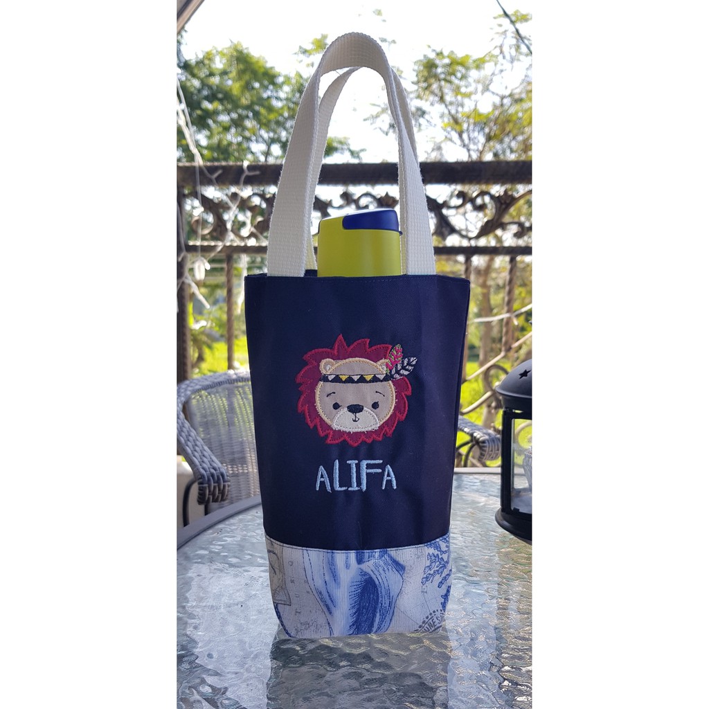 Beg Botol Air Xclusive Dengan Sulam Nama (Customised Embroidered Water ...
