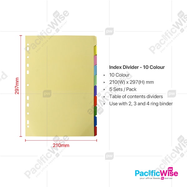 Index Divider-Thick Quality Paper/Coloured Index Divider/CBE (Jan-Dec/1 ...