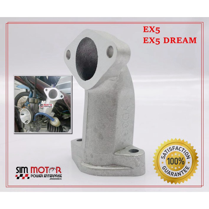 HONDA EX5 / DREAM STANDARD RACING INTAKE PIPE ( BIG HOLE 25mm) | Shopee Malaysia