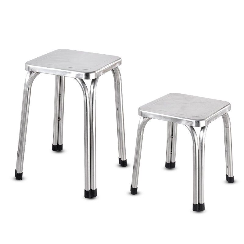 Square Solid Stainless Steel Chair | Shopee Malaysia
