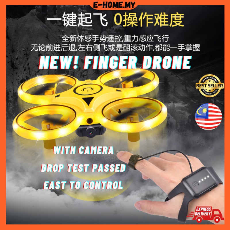 🔥READY STOCK🔥 HAND MOTION SENSOR DRONE XX18 QUADCOPTER FINGER MOTION ...